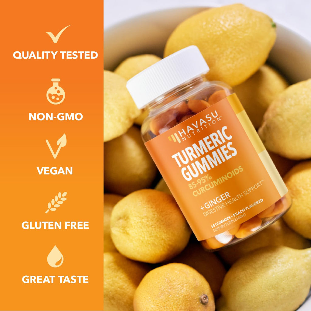 Curcumin gummies with peach flavour