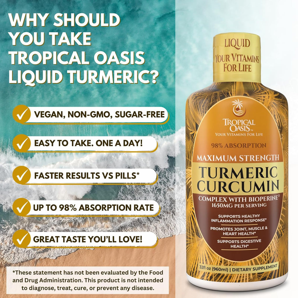 Curcumin liquid for inflammation support