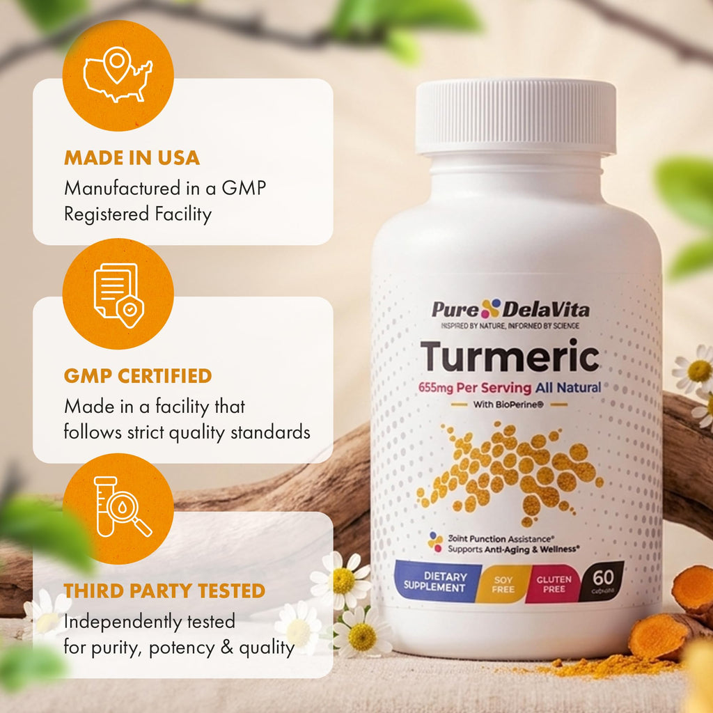 curcumin-rich turmeric capsules