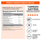 Curcumin-rich turmeric supplement for inflammation