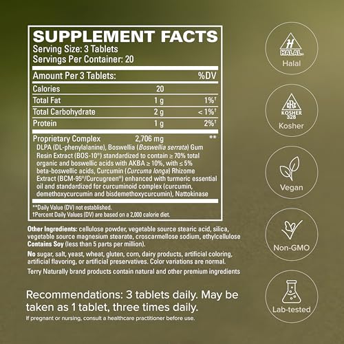 Curcumin tablets for joint health