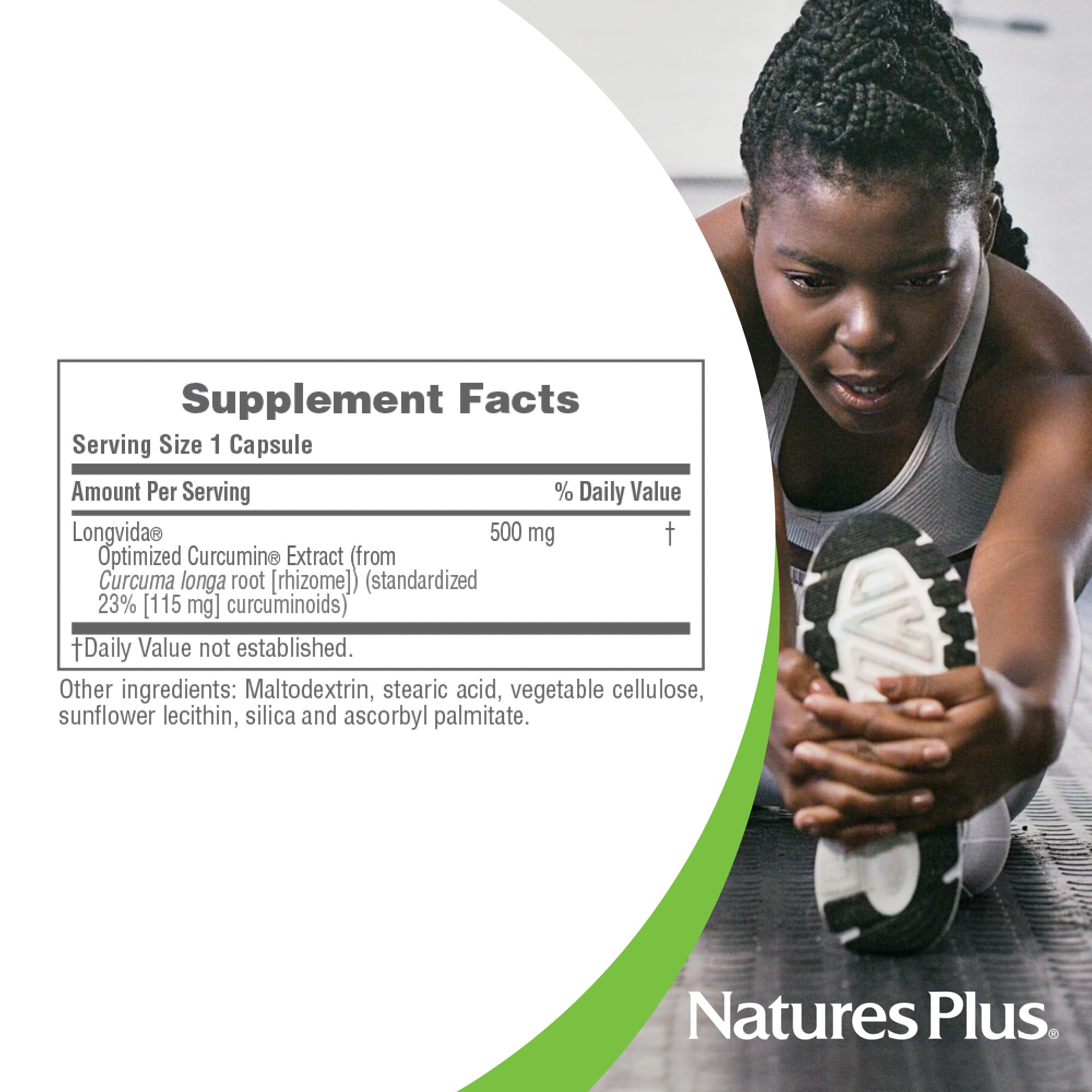 Curcumin turmeric capsules for daily vitality