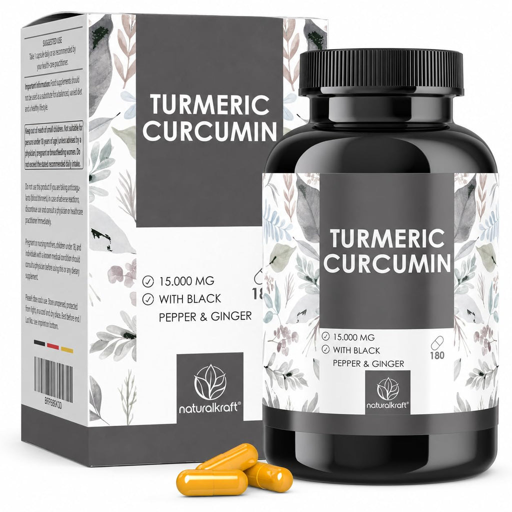 Curcumin turmeric capsules for wellness