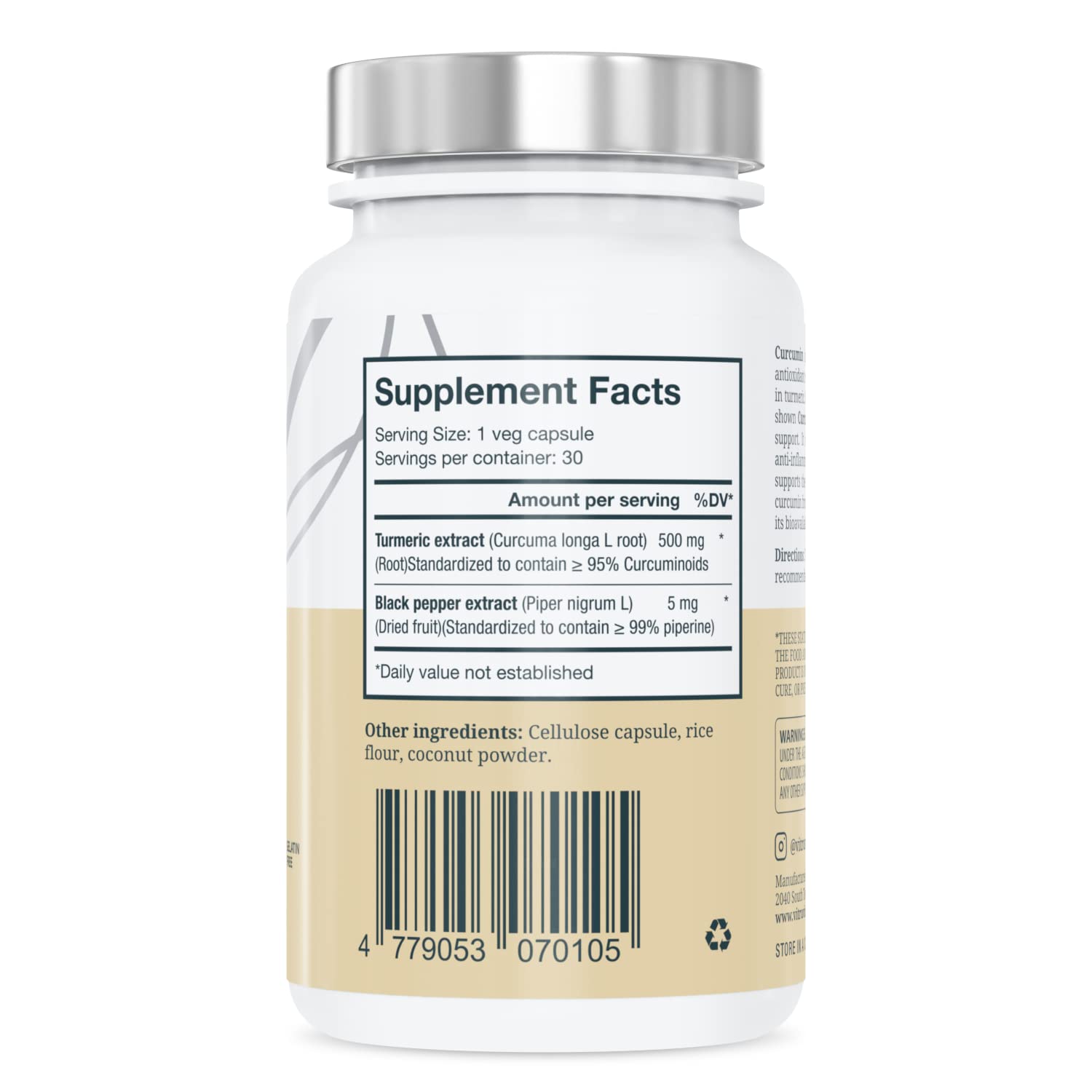 Curcumin with black pepper for maximum effect