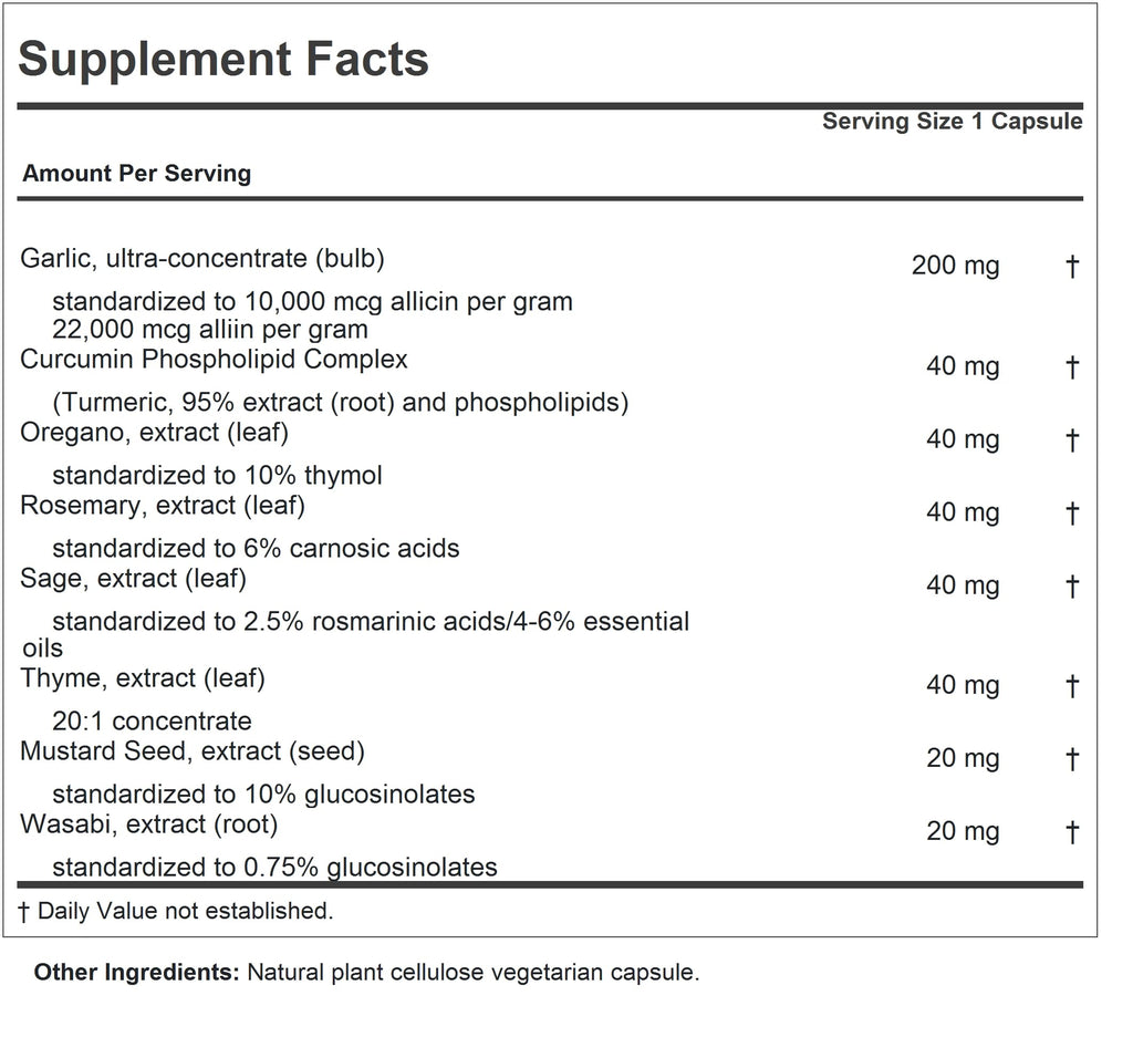 curcumin with garlic and herbs