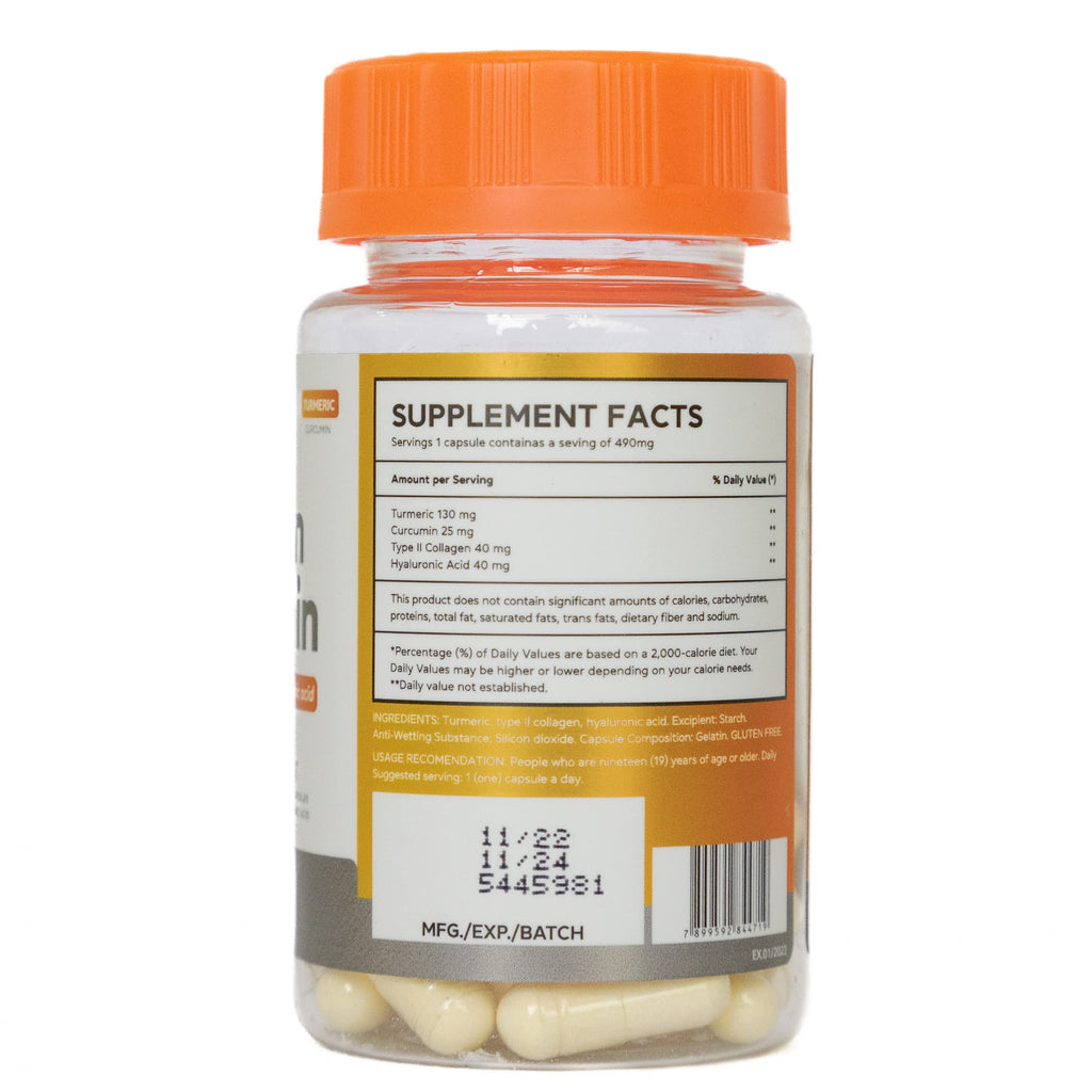curcumin with hyaluronic acid supplement