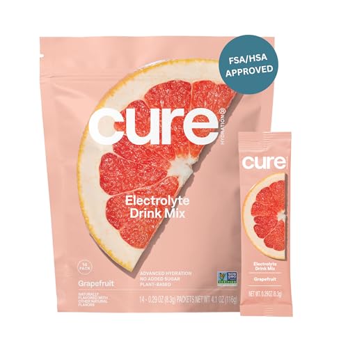 Cure Hydration grapefruit electrolyte drink