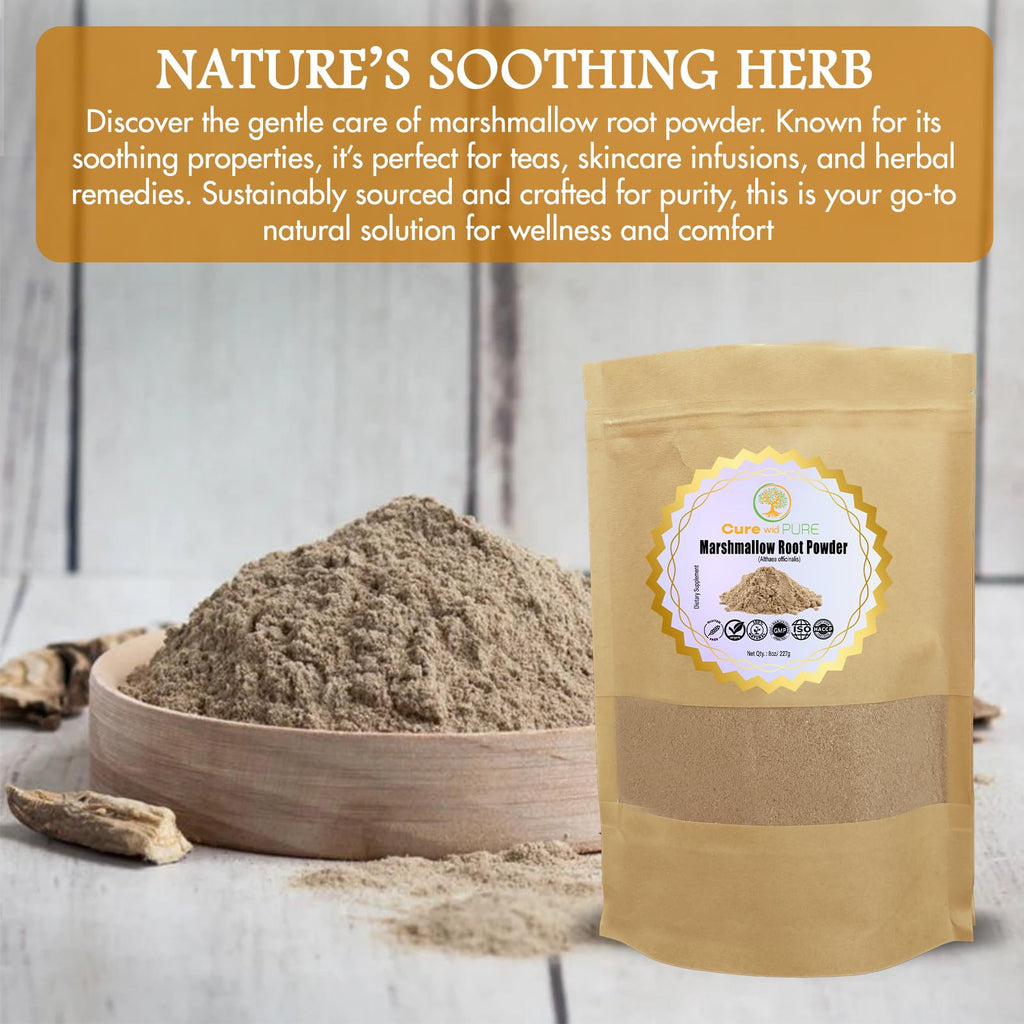 Cure wid marshmallow root for skin