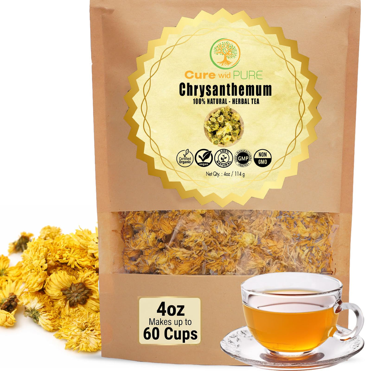 Cure Wid organic chrysanthemum tea benefits