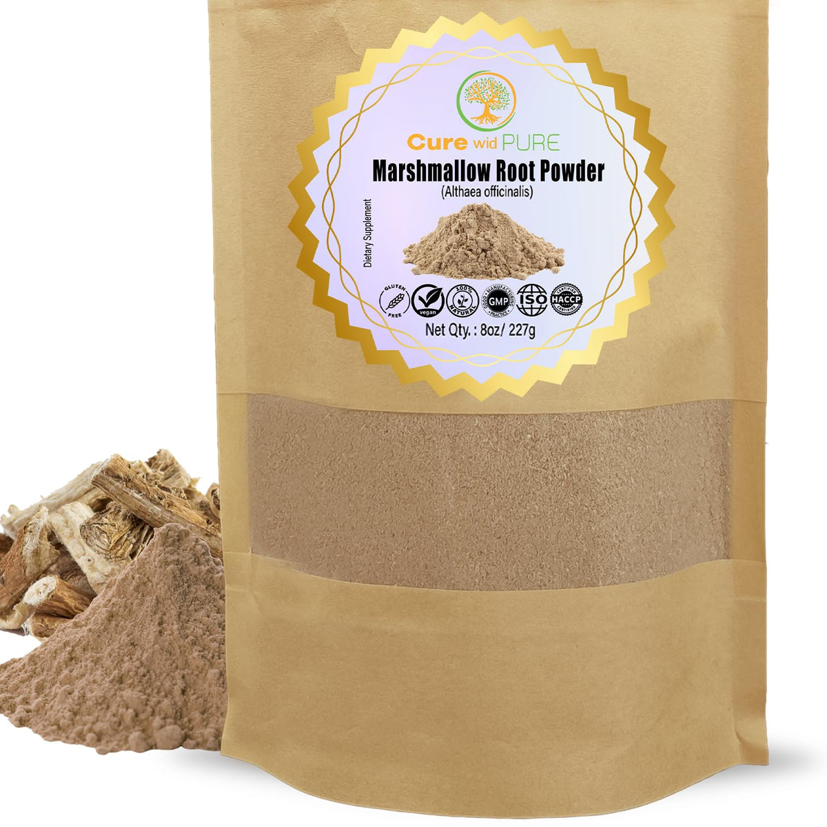 Cure wid organic marshmallow root powder