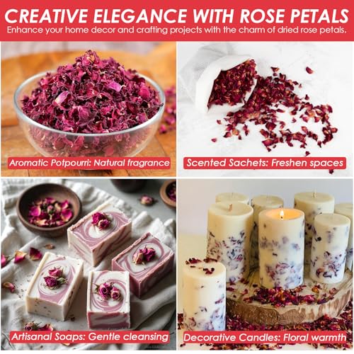 Cure wid rose petals for chamomile blends