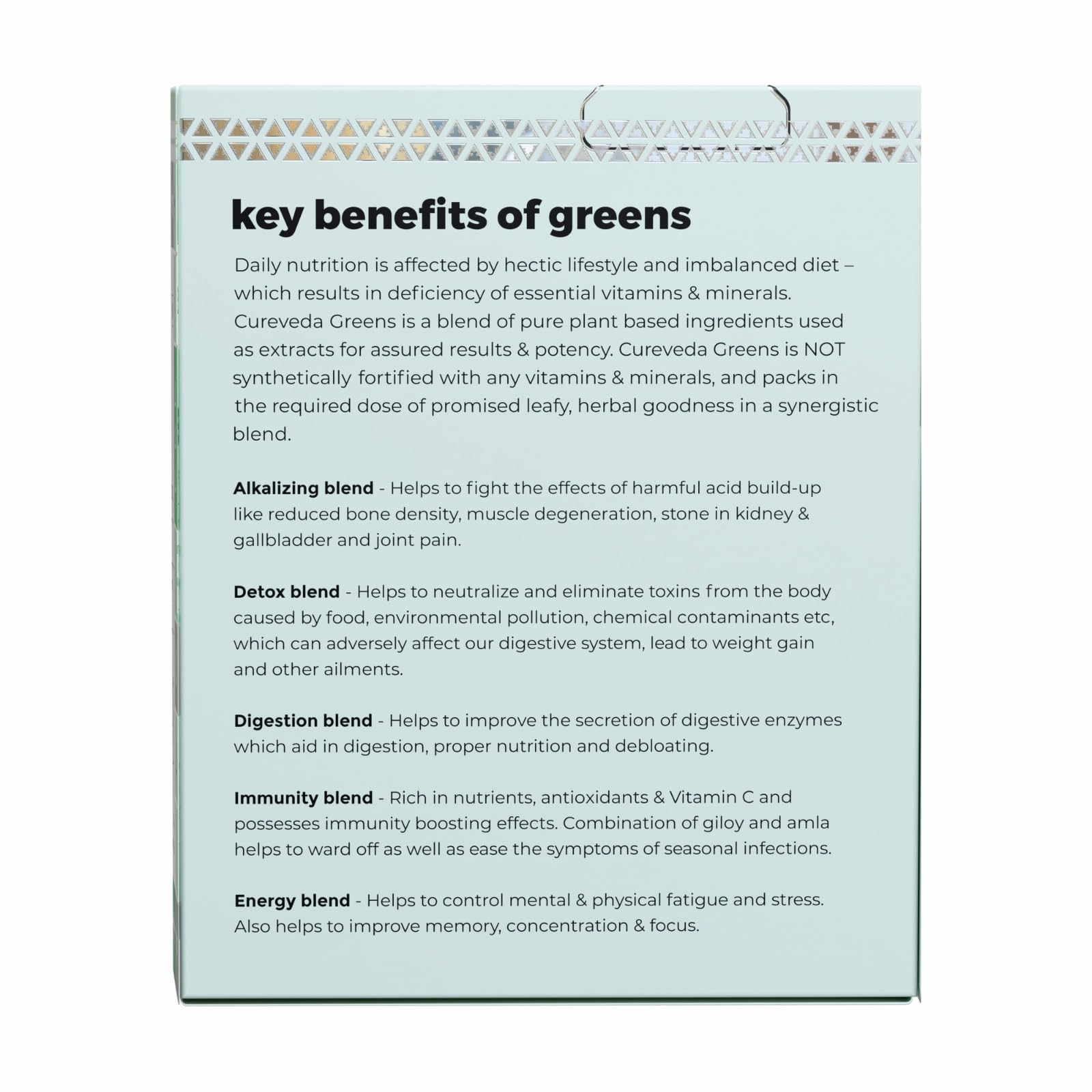 Cureveda Greens health supplement powder