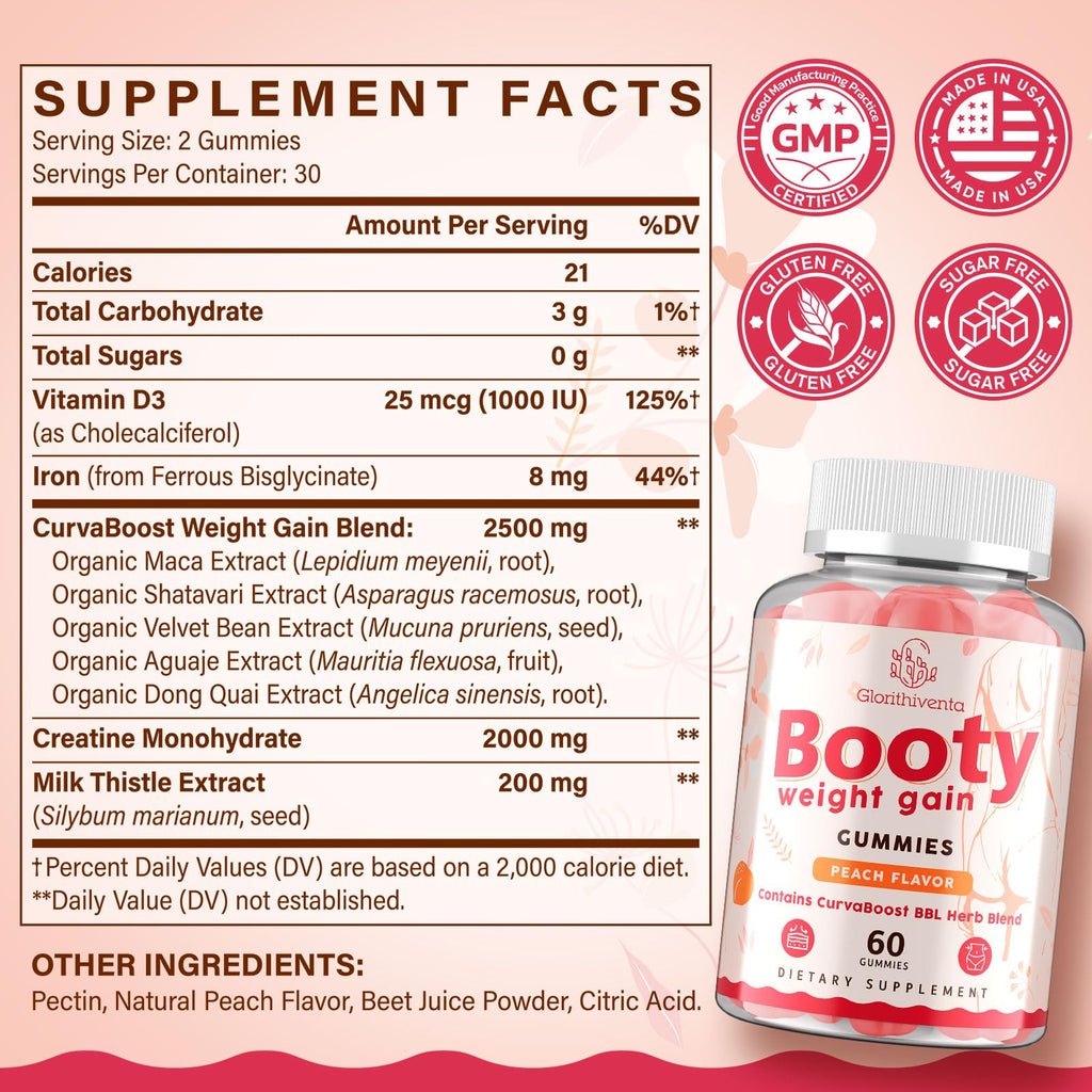 curved physique with Booty Gummies