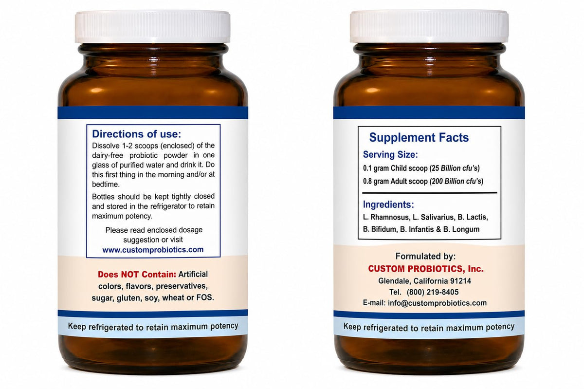 Custom probiotics for gut health