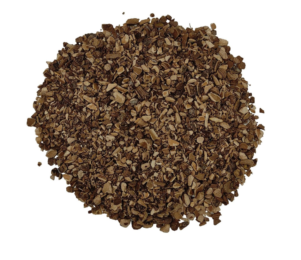 Cut and dried prickly ash bark