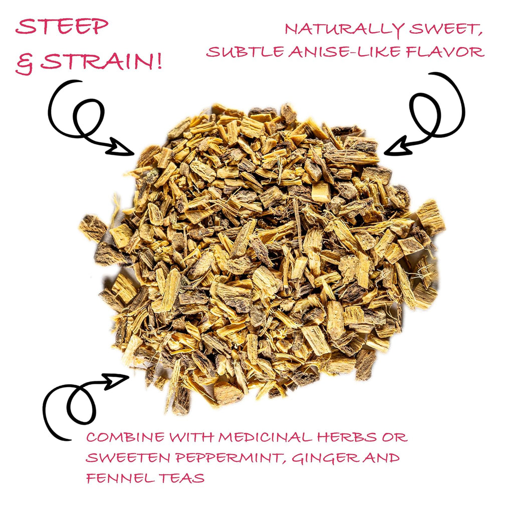 cut and sift licorice root benefits