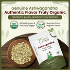 cut and sifted ashwagandha for wellness
