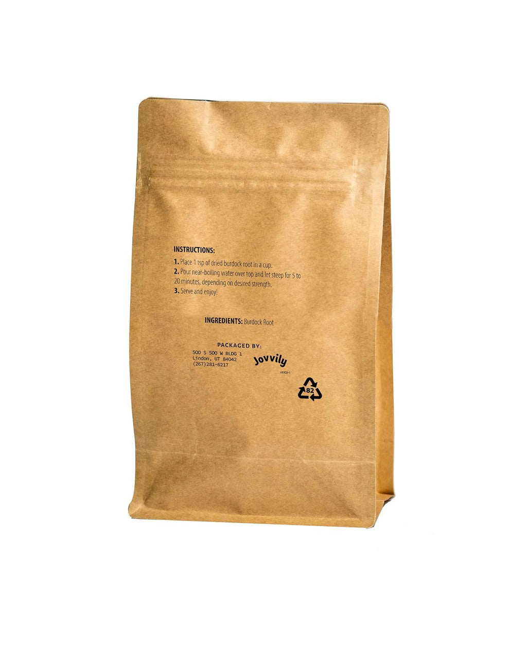 cut and sifted burdock root