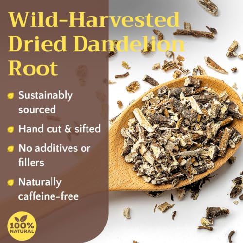 cut and sifted dandelion root tea