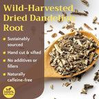 cut and sifted dandelion root tea