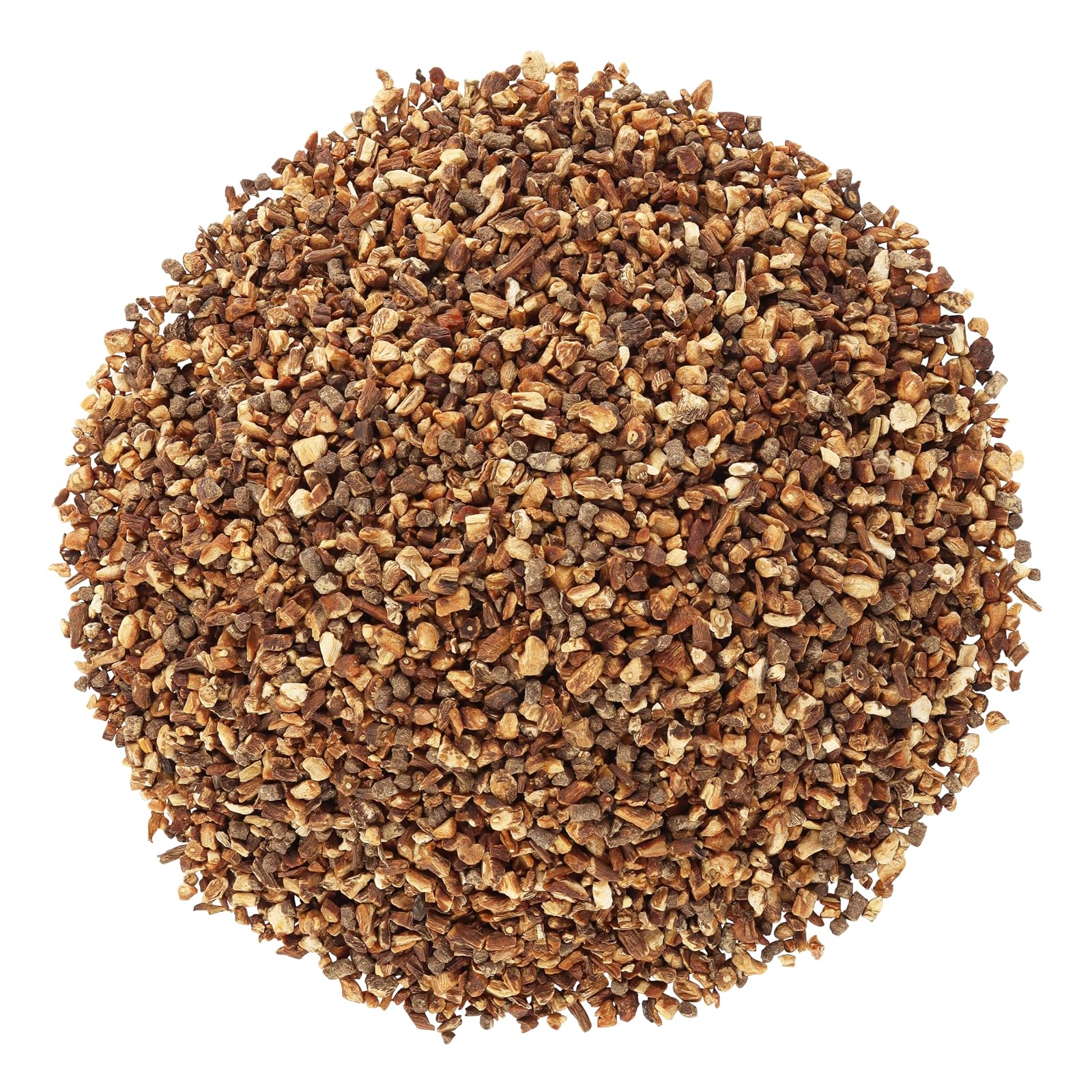 cut and sifted dandelion root