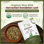 cut and sifted dandelion tea