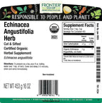 cut and sifted echinacea for herbal remedies