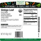 cut and sifted ginkgo biloba