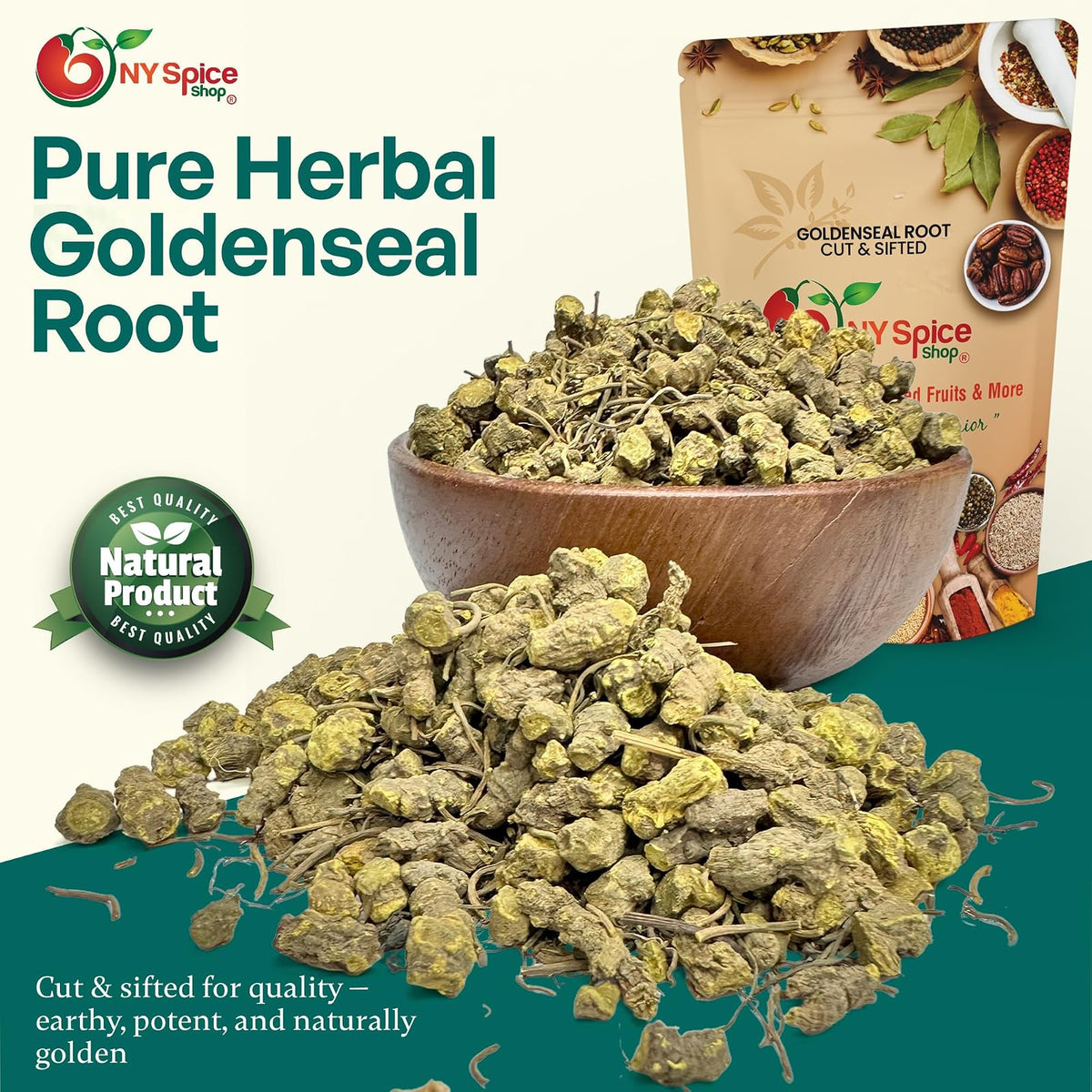 cut and sifted goldenseal root benefits