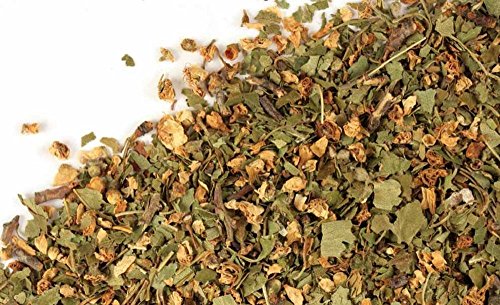 cut and sifted hawthorn leaves