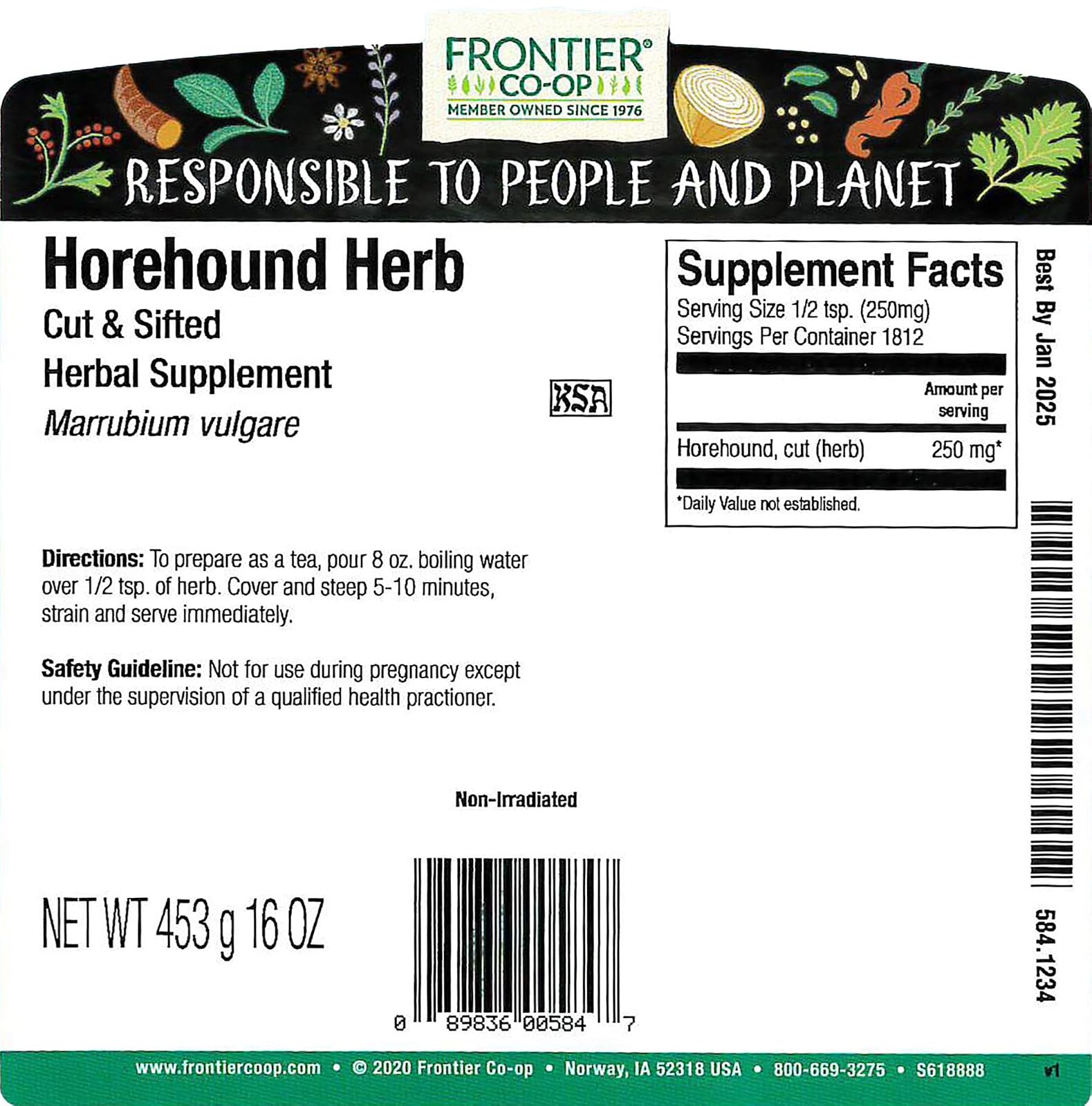 Cut and sifted horehound benefits
