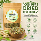 Cut and sifted lemongrass herbal tea