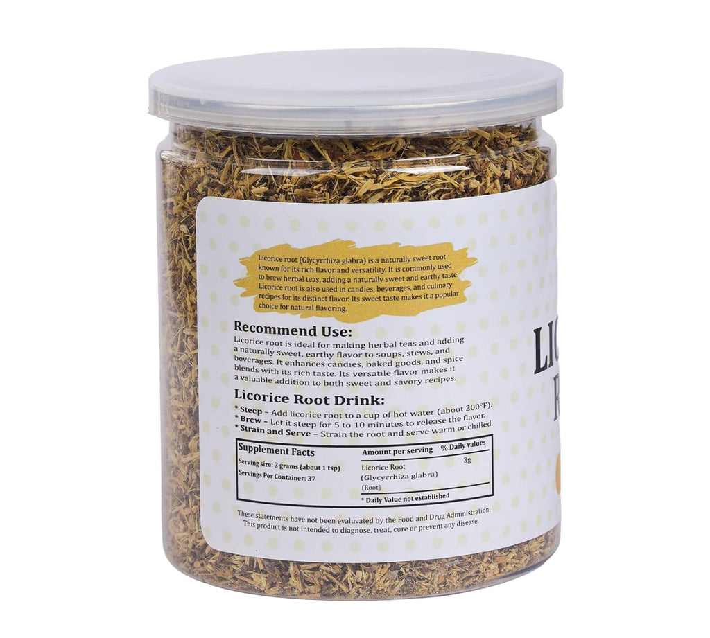 Cut and sifted licorice root