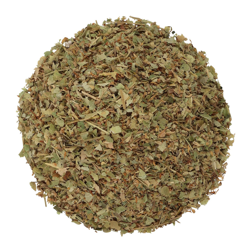 cut and sifted linden flower tea