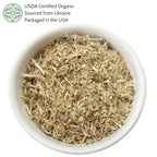 Cut and sifted marshmallow root for herbal tea