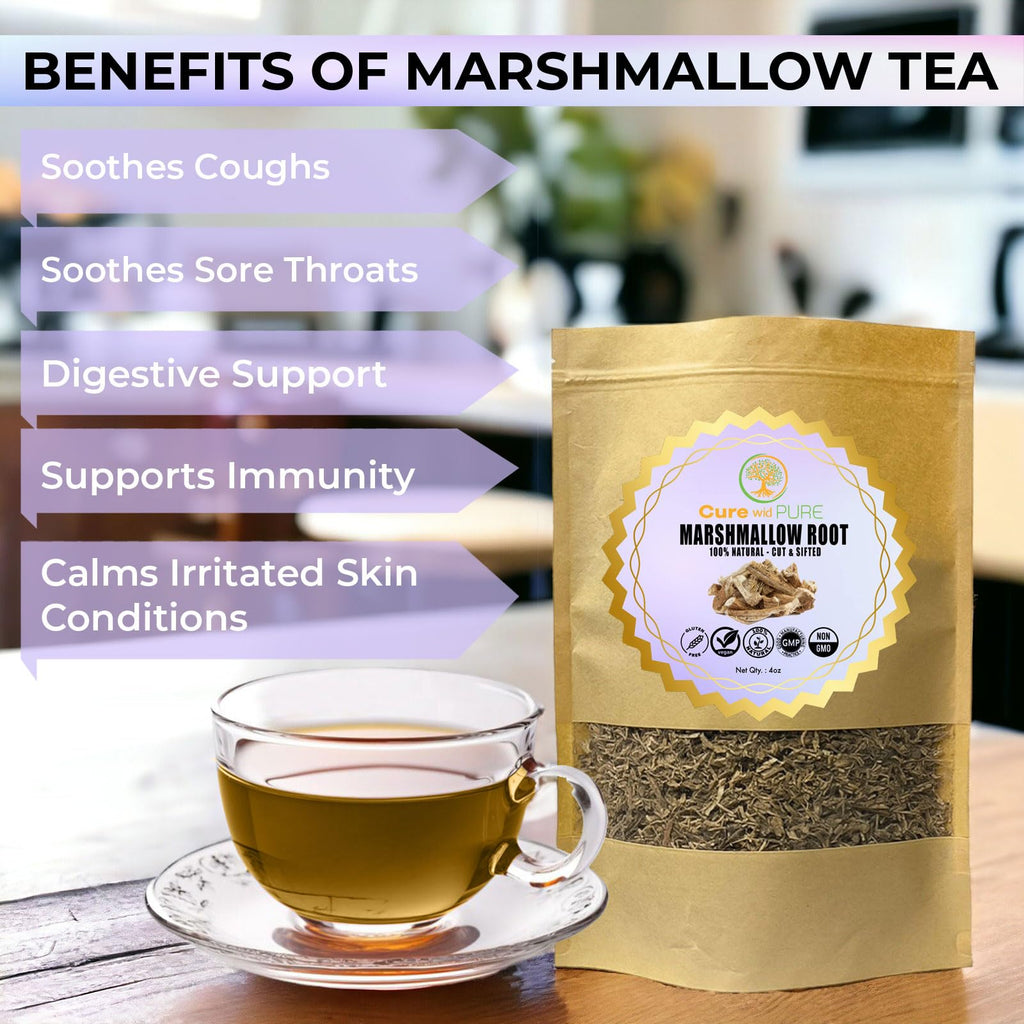 cut and sifted marshmallow root tea