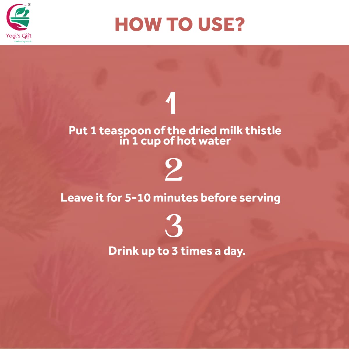 cut and sifted milk thistle blend