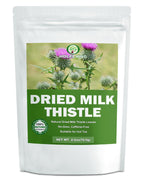 cut and sifted milk thistle leaves