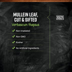cut and sifted mullein leaf benefits