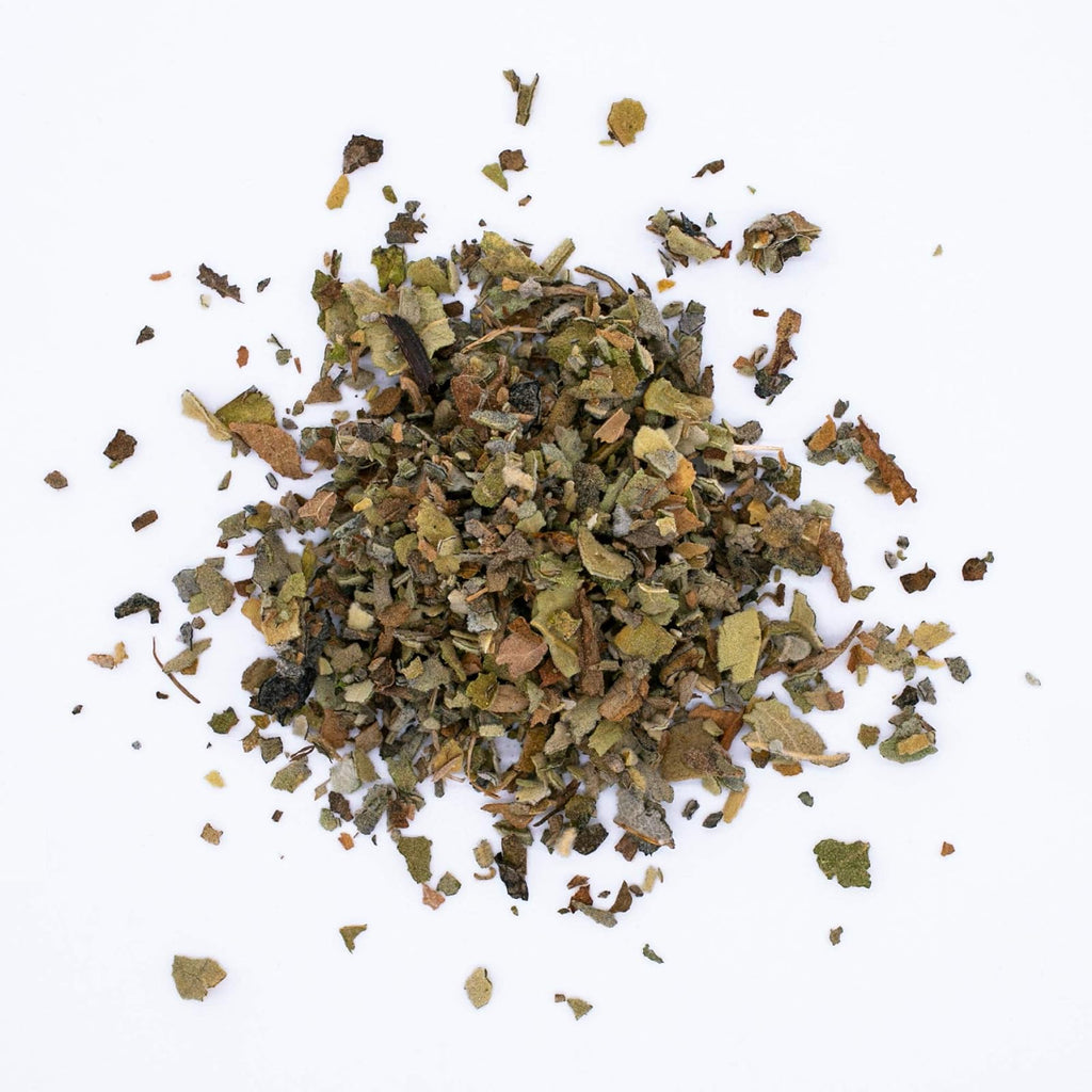 Cut and sifted mullein leaf