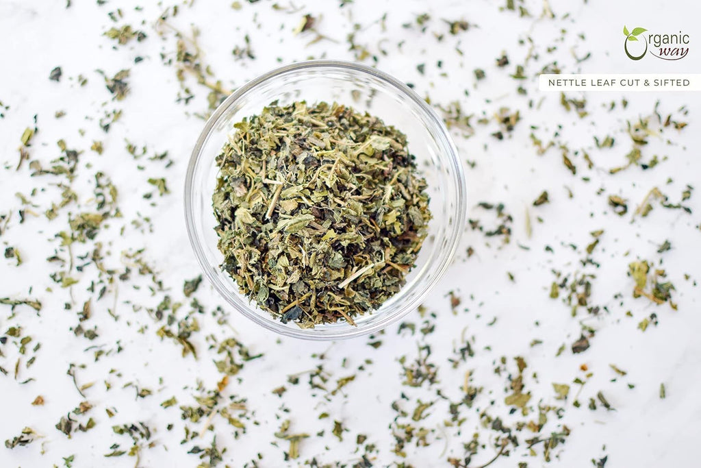 cut and sifted nettle for detox