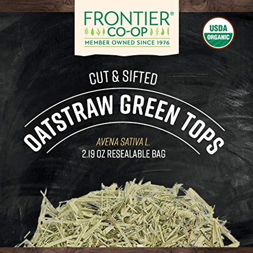 cut and sifted oatstraw green tops
