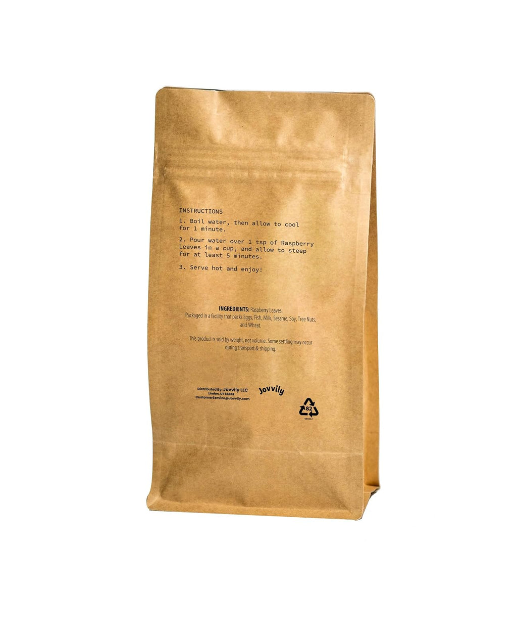 Cut and sifted raspberry leaf tea