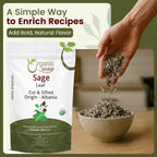 cut and sifted sage tea