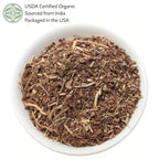 cut and sifted sarsaparilla root