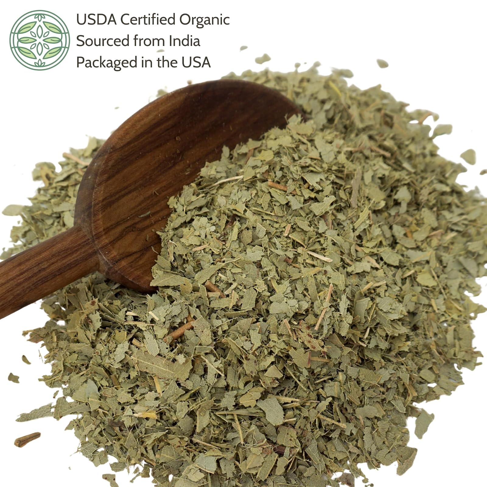 cut and sifted senna herbal infusion