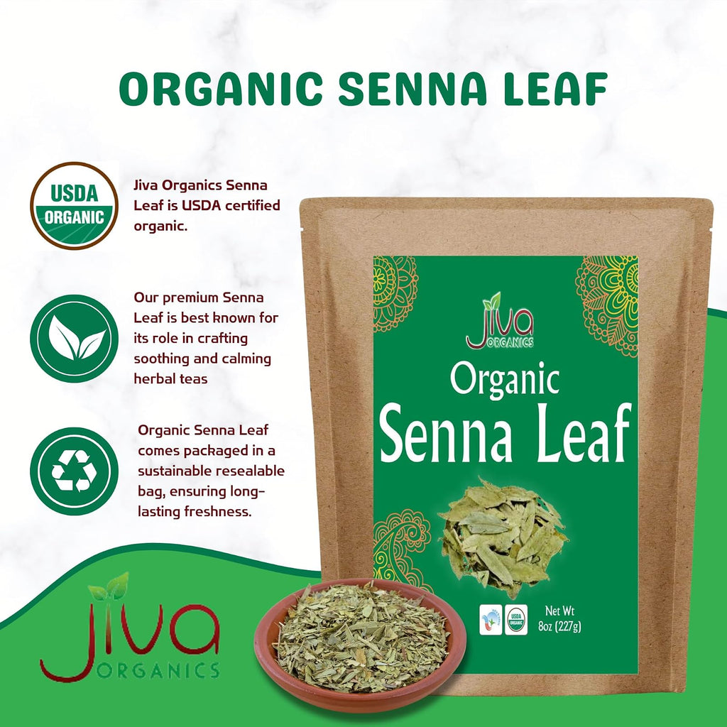 cut and sifted senna leaf tea
