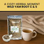 cut and sifted wild yam root