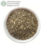 cut and sifted wormwood leaves