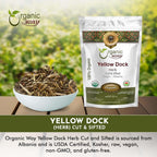 cut and sifted yellow dock herb